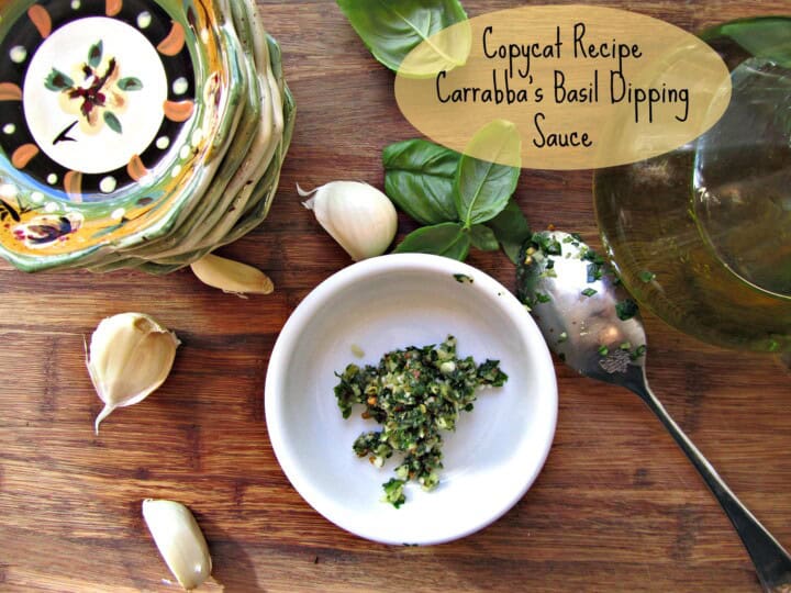 Copycat Recipe - Carrabba's Basil Dipping Sauce — At Home with Rebecka