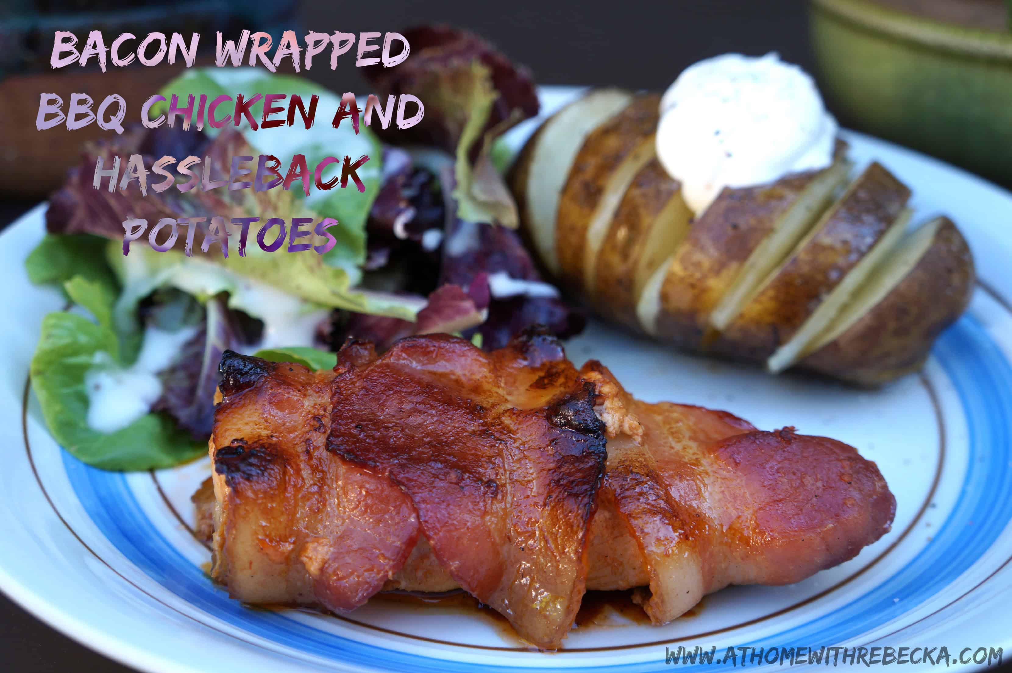 Bacon Wrapped BBQ Chicken Recipe | At Home with Rebecka