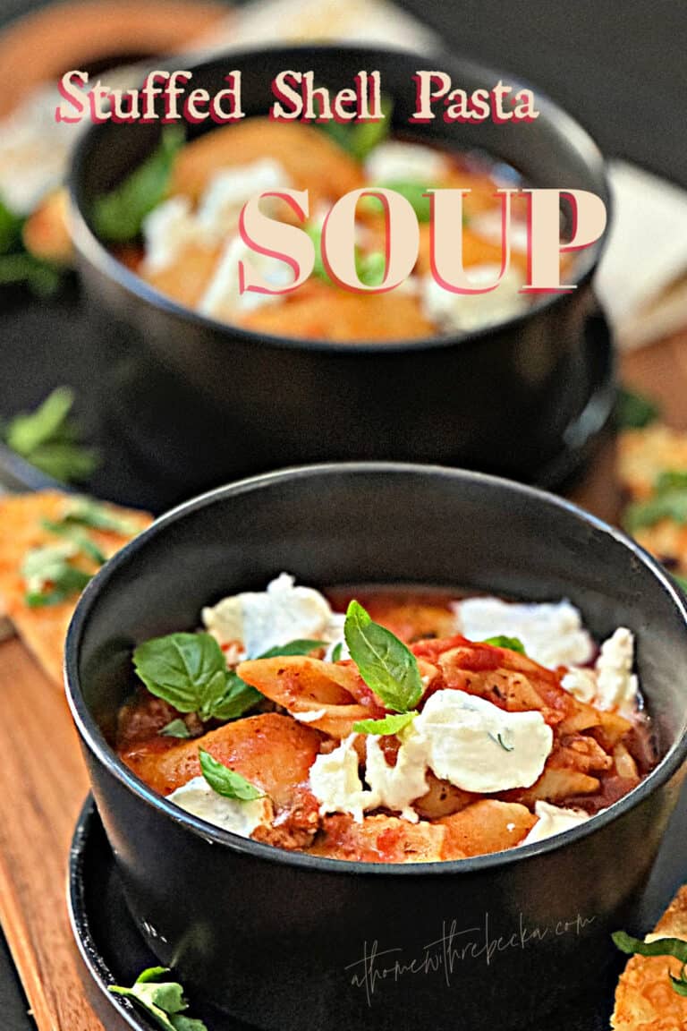 Stuffed Shells Pasta Soup — At Home with Rebecka