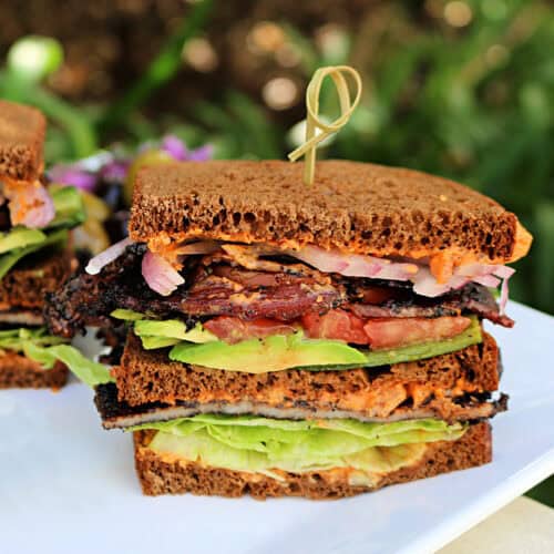 Coffee Bacon BLT with Smokey Pimento Spread — At Home with Rebecka
